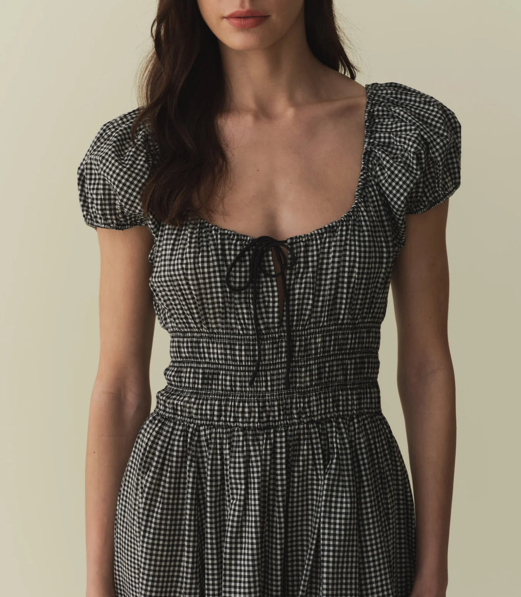 Quinn Dress - La Maddalena Gingham – Petite Chérie